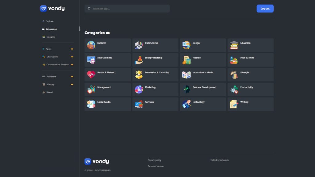 Vondy Review. ChatGPT alternative with hundreds of AI apps